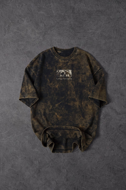 " Rising Frequency " UV-Washed Oversized Tee – Newchic
