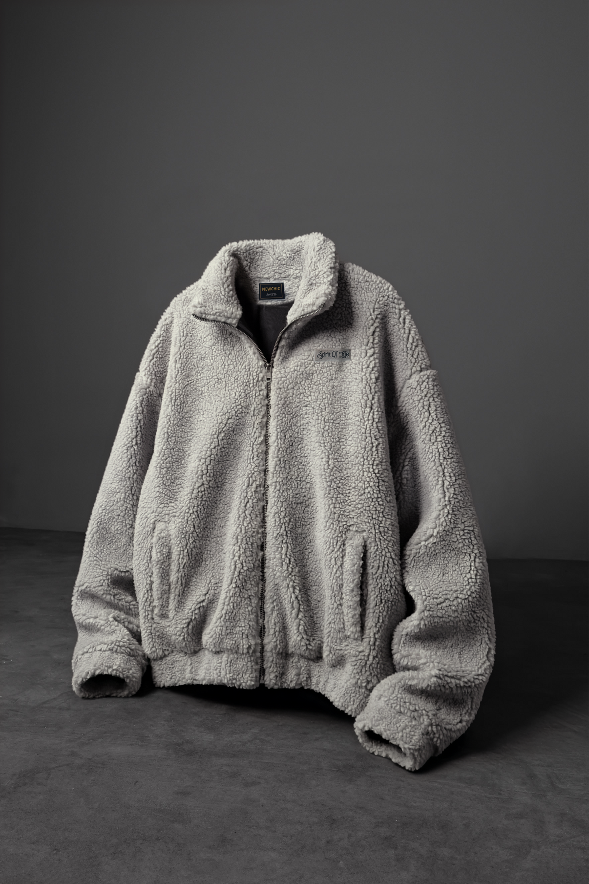 " Russian Bear " Sherpa Jacket – Newchic